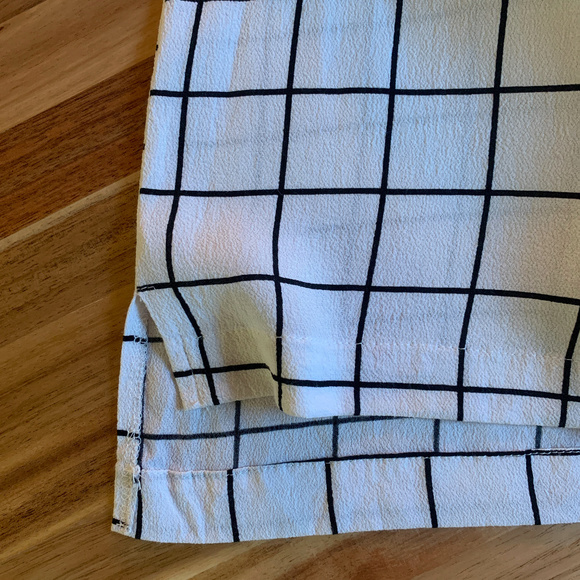 La Hearts | Dresses | Pacsun La Hearts Blackwhite Windowpane Pattern ...